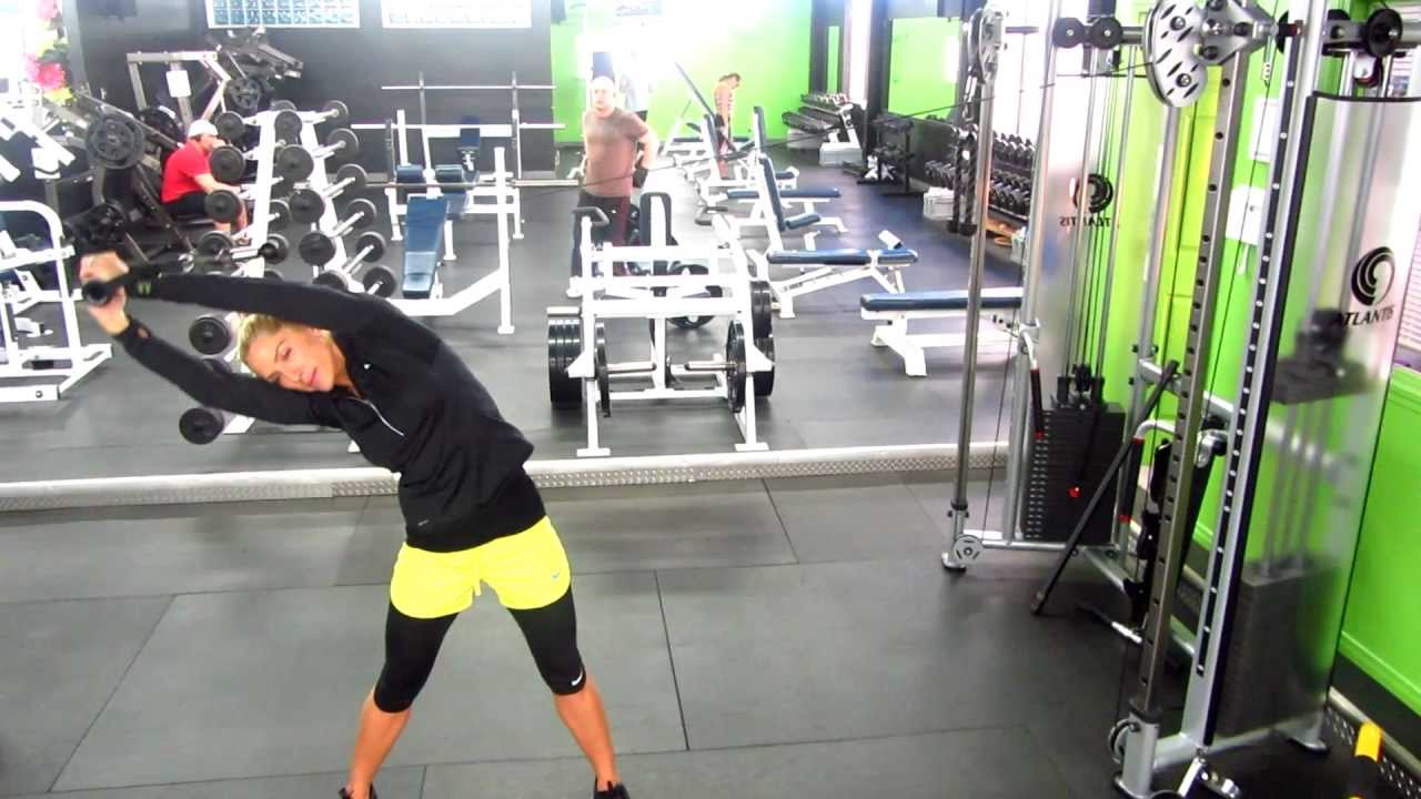JENNFIT TRAINING OVERHEAD OBLIQUE CABLE PULL - YouTube