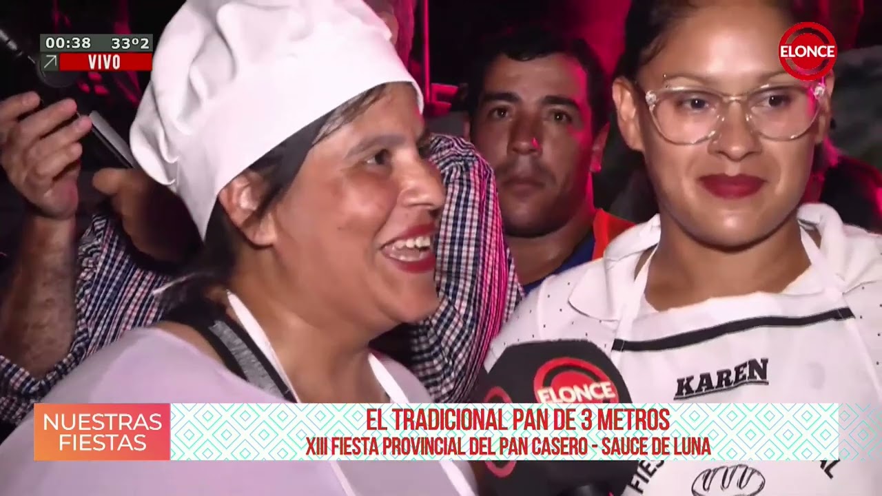 El tradicional pan de tres metros en la Fiesta Provincial del Pan ...