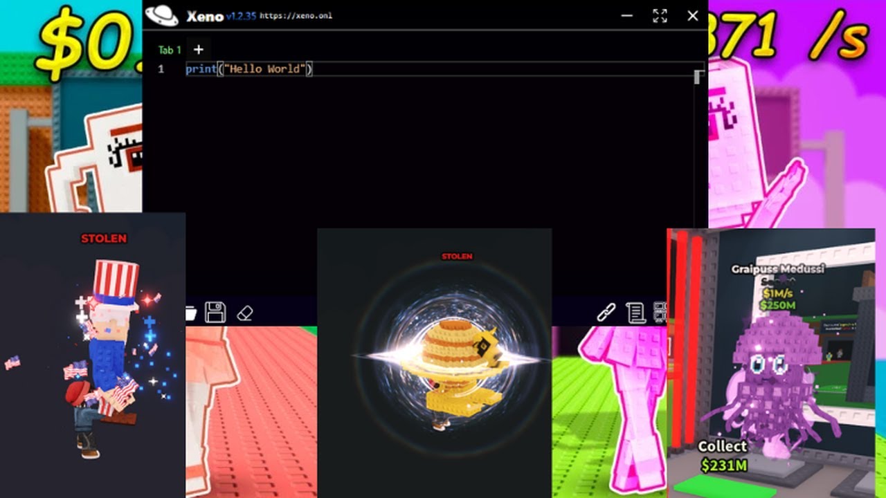 Steal a Brain Rot Script Showcase (Xeno Executor) - YouTube