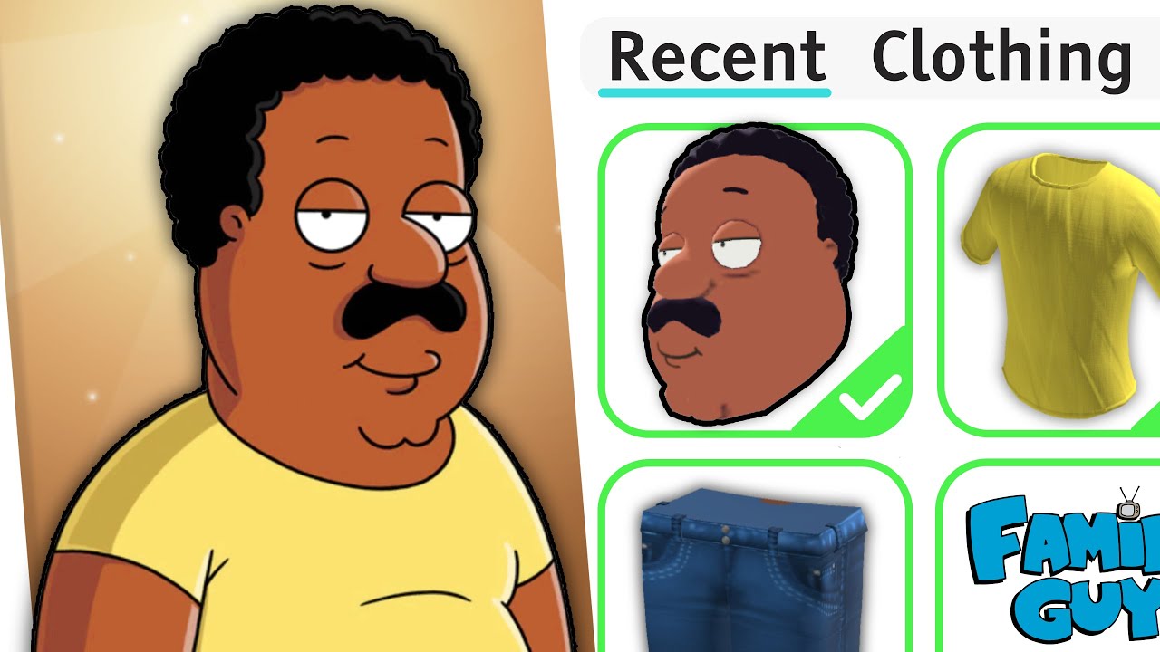 How To Make CLEVELAND BROWN From Family Guy In Roblox! - YouTube