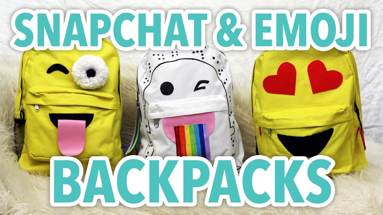 DIY Snapchat & Emoji Backpacks - HGTV Handmade - YouTube