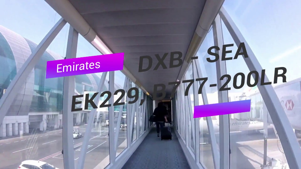 Emirates Business Class - DXB to SEA on the B777-200LR - YouTube