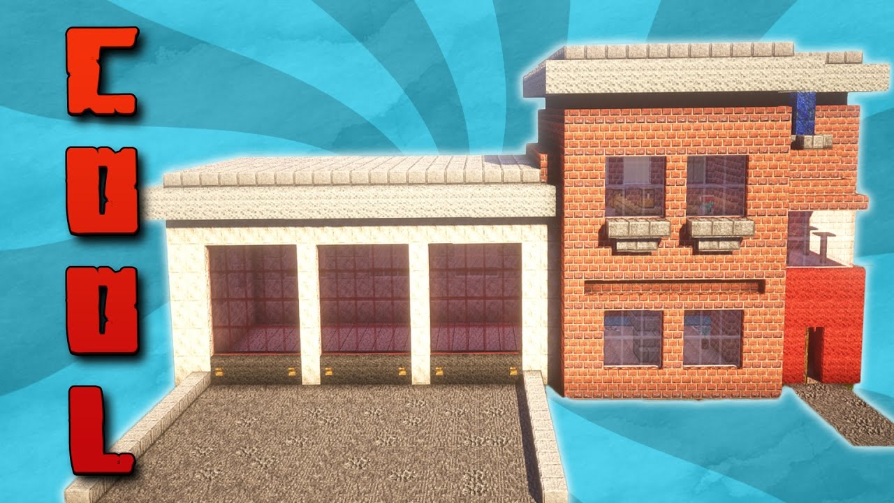 🔥Minecraft Feuerwache bauen Tutorial MIT DOWNLOAD | Minecraft ...