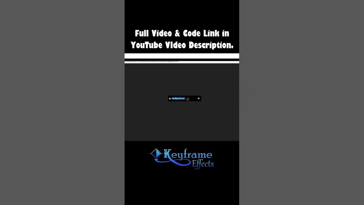 Password Show And Hide Toggle Using Html Css And Javascript Keyframe Effects Youtube 