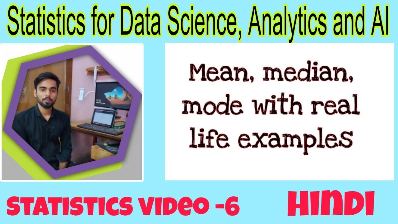 mean median mode for data science and ai - YouTube