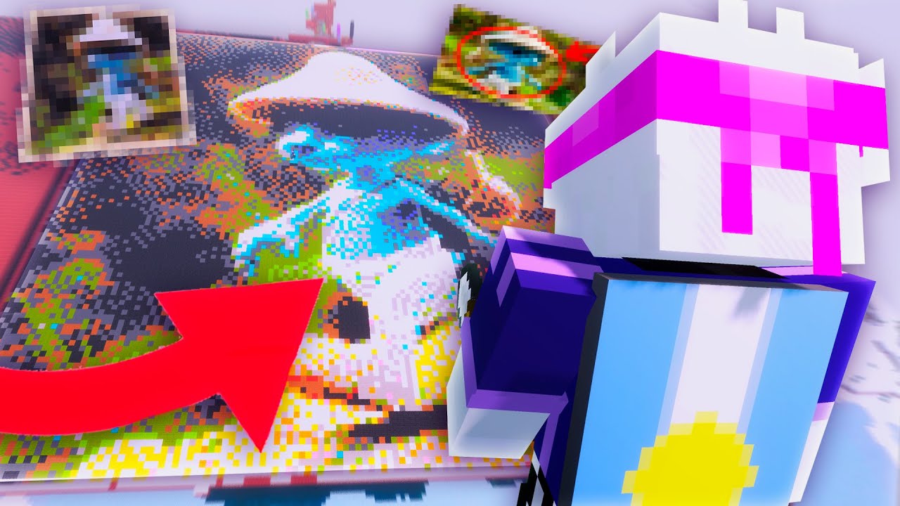 Construí el Map Art MAS RARO de 2B2T | Minecraft Anarquico - YouTube