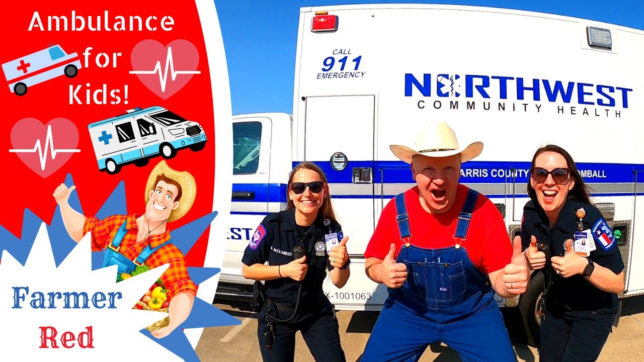 Ambulance for Kids | Learn about Rescue Vehicles | Ambulance for ...