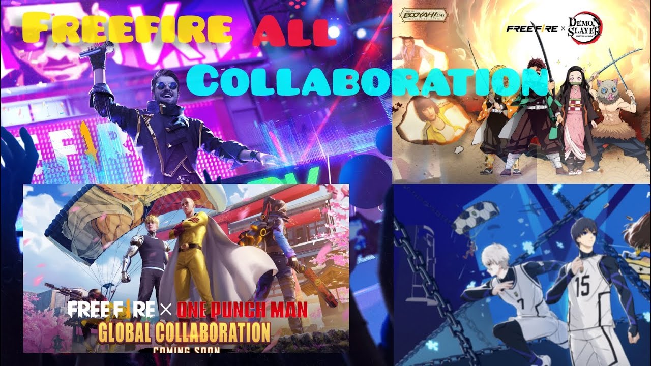 IMPOSSIBLE 🍷🤡 || FREEFIRE ALL COLLABORATION || COLLABORATION FF || FF ...