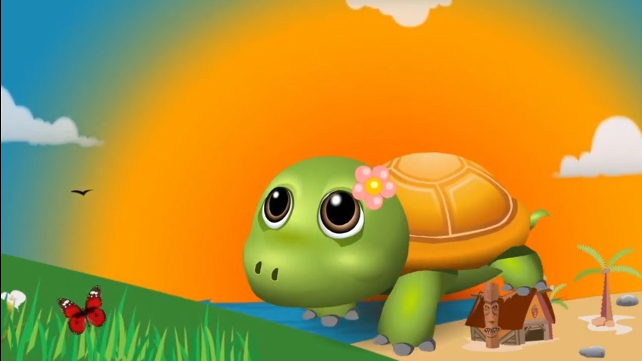 #170: Tortoise walking slowly | tortoise cartoon | tortoise Animation ...