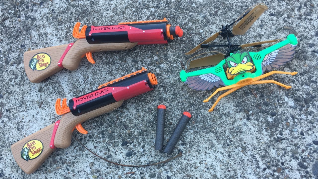 Hover Duck 'Nerf' Double Barrel Shotgun Set Review | Walcom S7 - YouTube