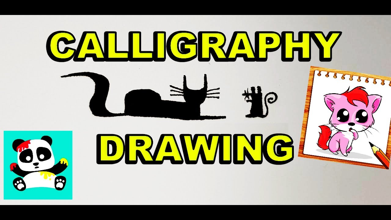 How to draw using Calligraphy Pen - YouTube
