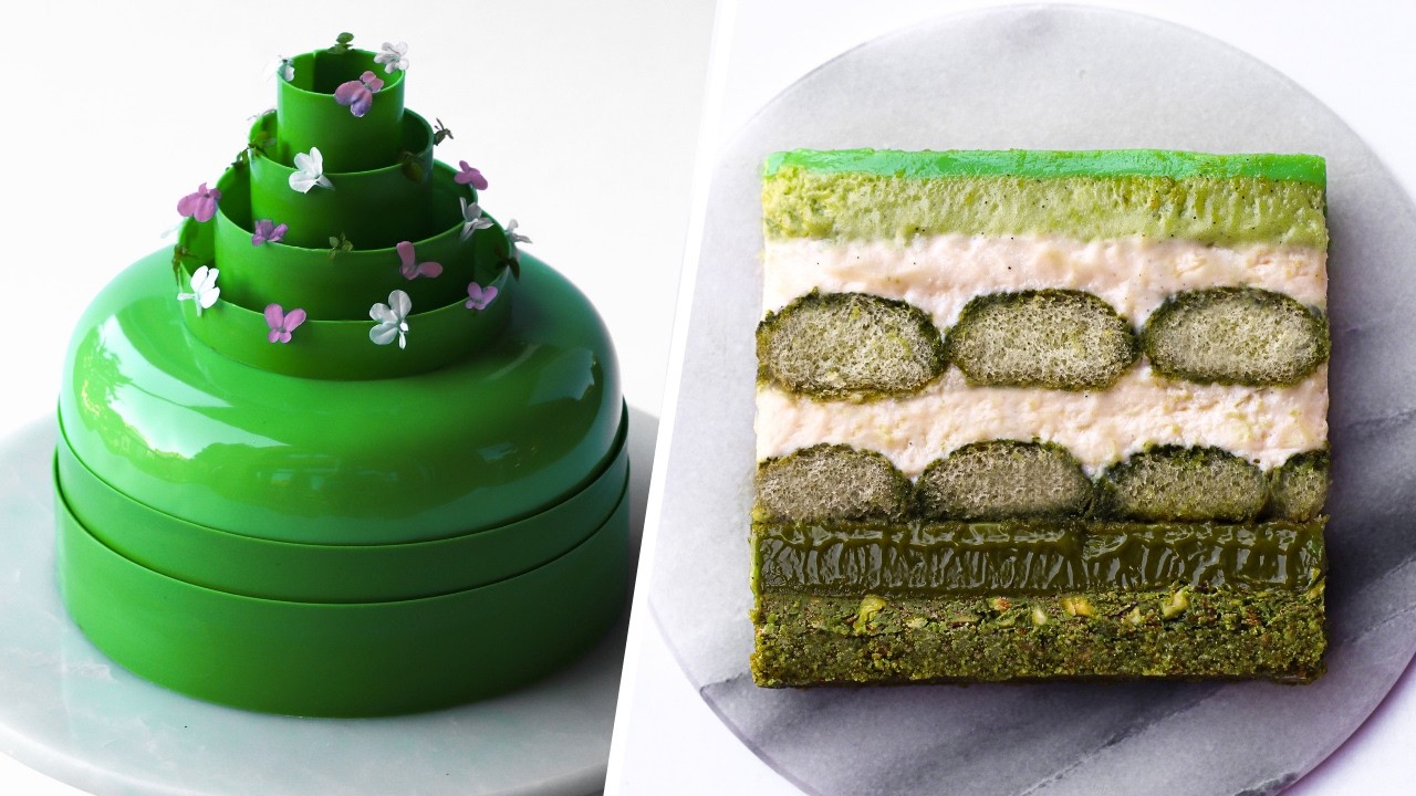 This Matcha Tiramisu Is Only For True Matcha Lovers! │ Tutorial: Matcha Tiramisu Entremet - YouTube