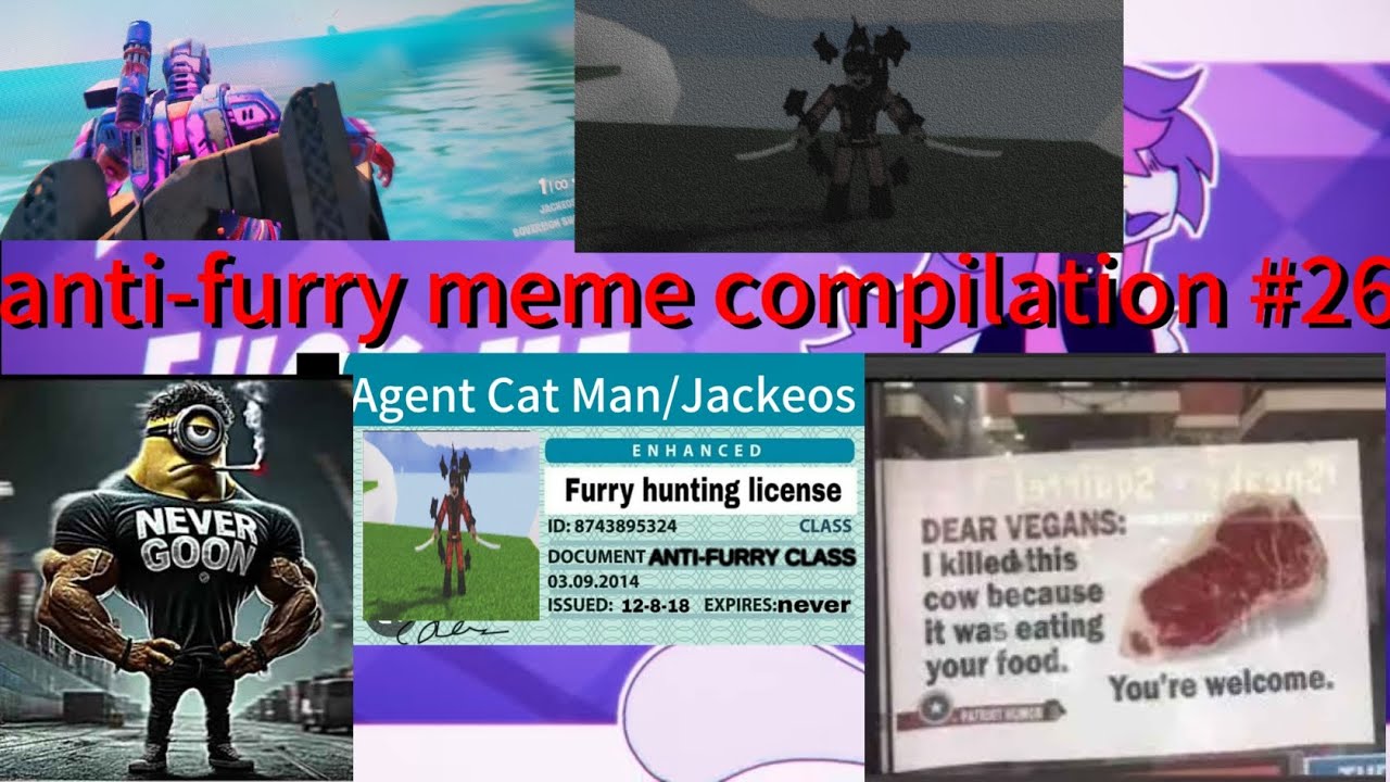 anti-furry meme compilation #26 - YouTube