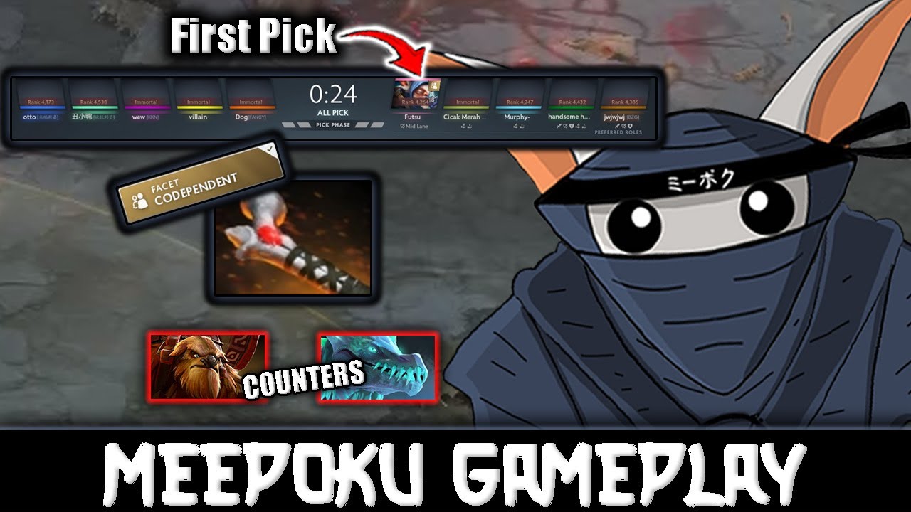 Meepoku firstpick Meepo🤡 with Codependent + Atos builds - Meepoku Journey#28 - YouTube