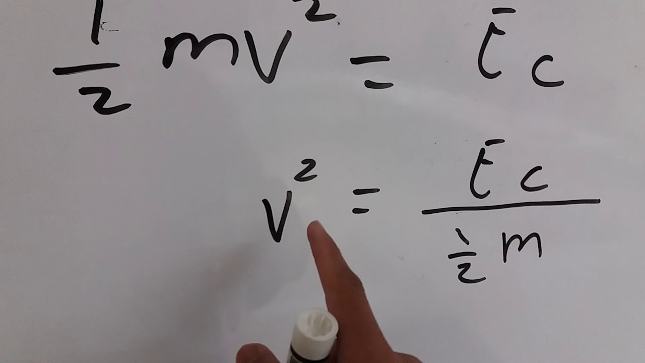 Energ a Cin tica despejar Variable YouTube