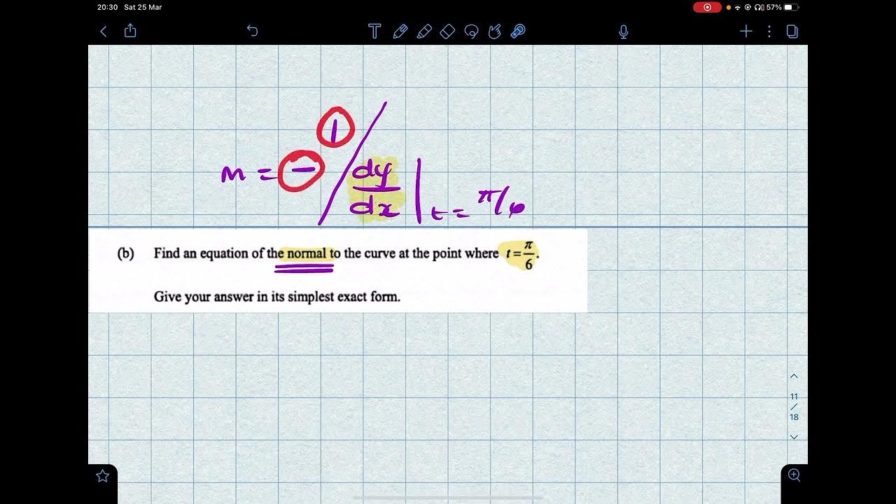 Parametric equations, chain rule - YouTube