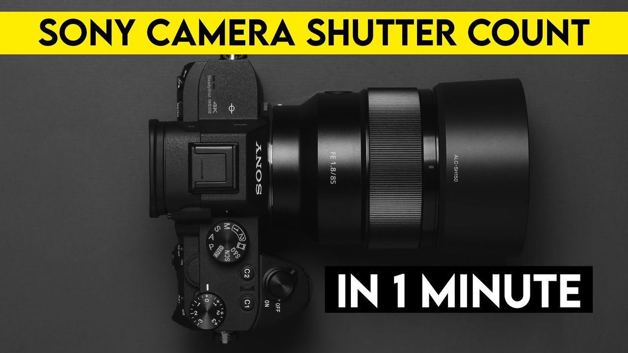 How to check SONY cameras SHUTTER COUNT | Any Sony Camera Model - YouTube