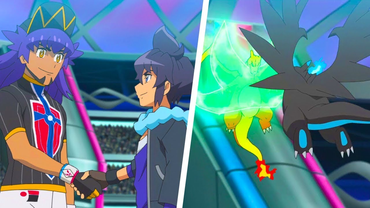 Leon Vs Alain - Mega Charizard X Vs Gigantamax Charizard | Pokemon [AMV ...