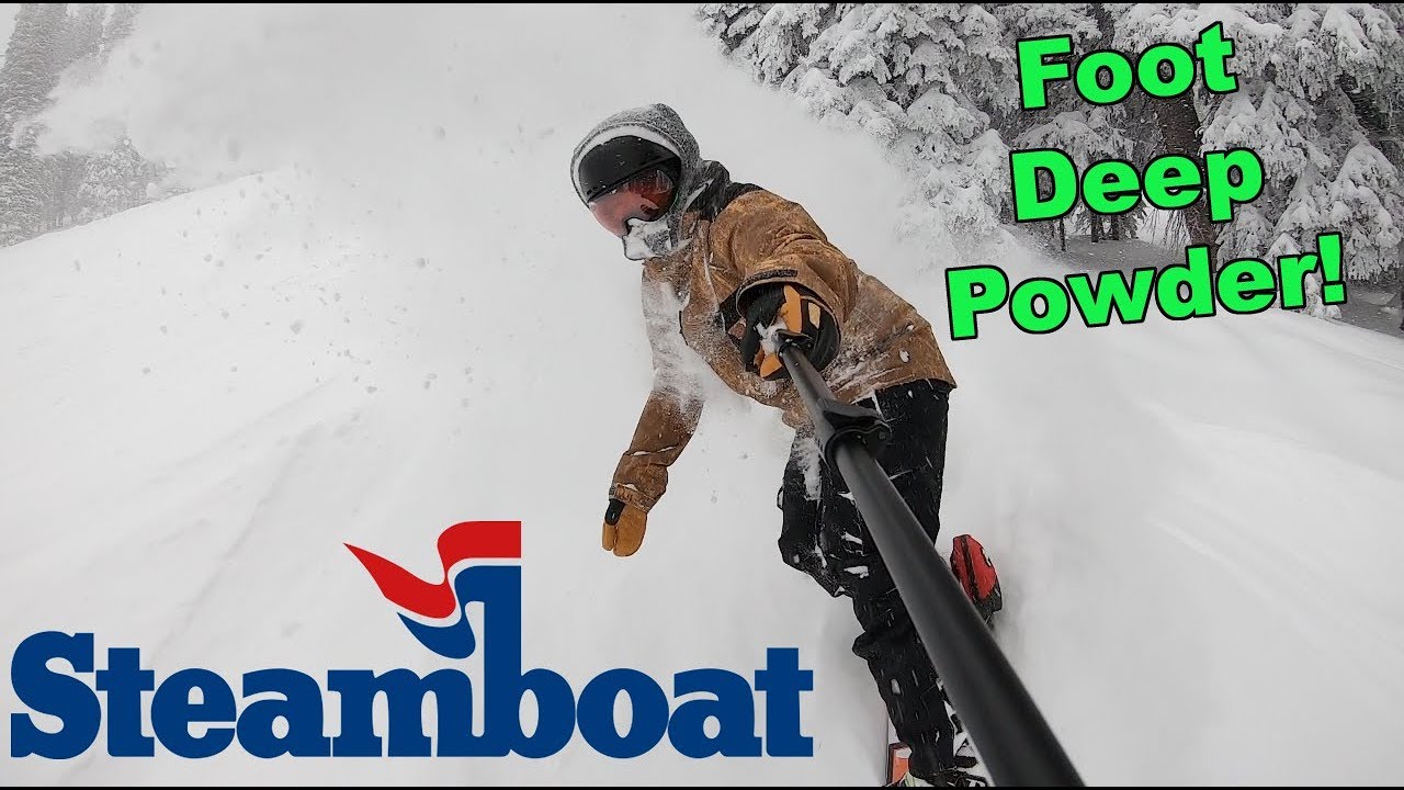 Snowboarding Powder At Steamboat Colorado - (Season 3, Day 35) - YouTube