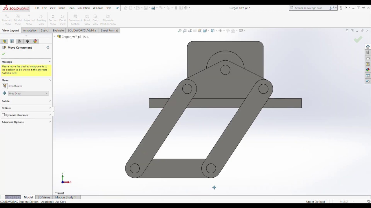 How to make alternative views in solidworks - YouTube
