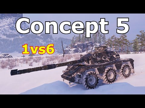 World of Tanks Concept No. 5 - 1vs6 - YouTube