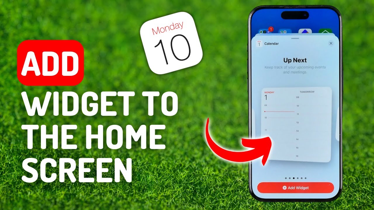 How to Add Calendar Upcoming Events Widget to the Home Screen - [IPhone ...