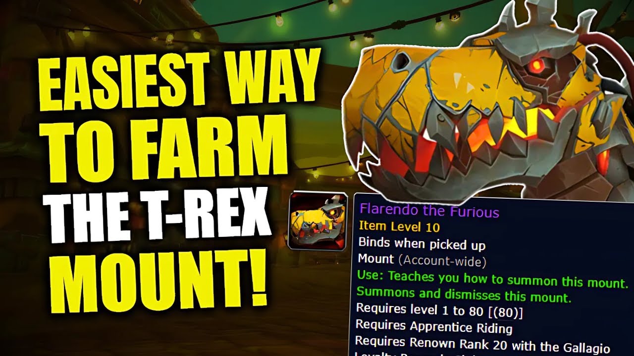 Easiest Way To Get The New T-REX Mount! Flarendo the Furious Mount ...