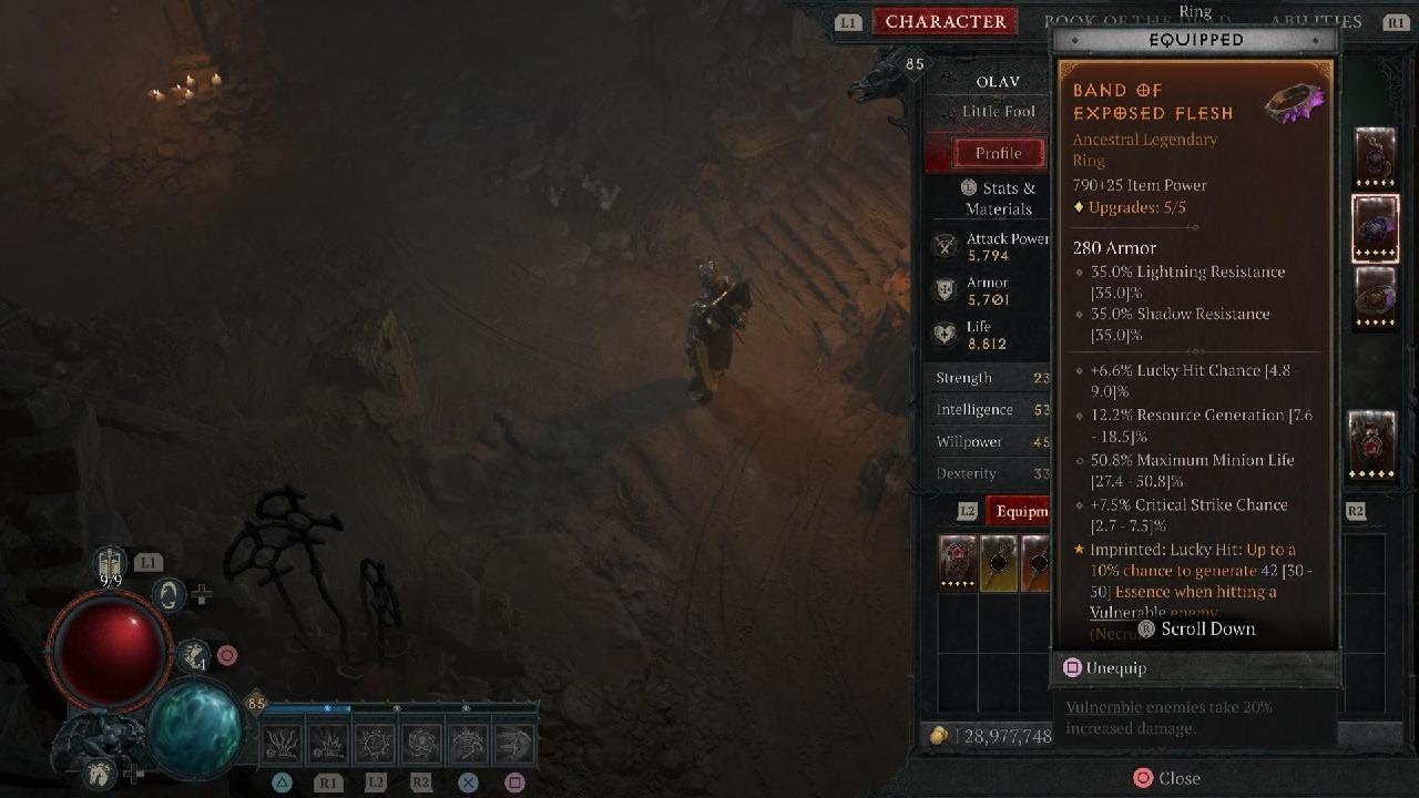 Diablo IV necromancer s1 lidless wall server build - YouTube