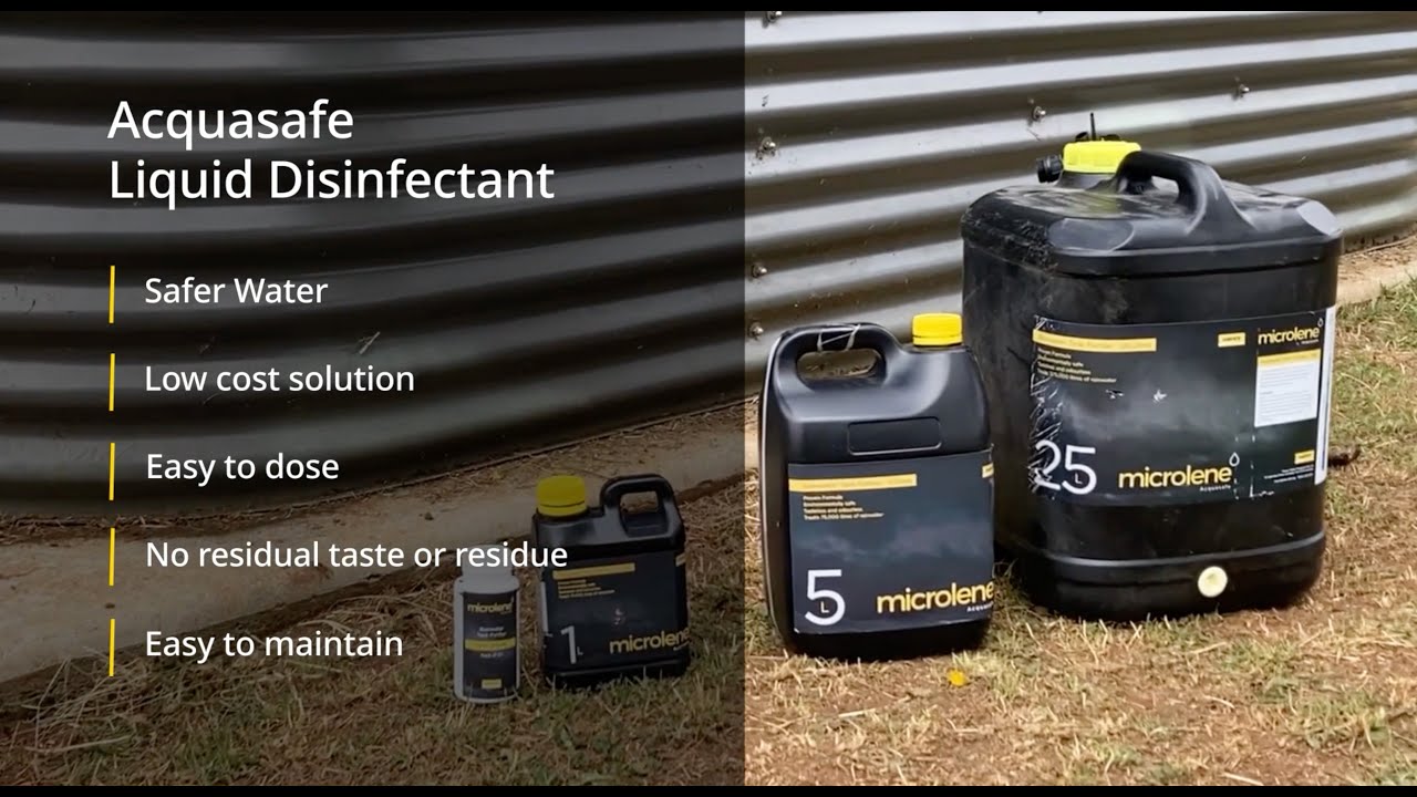 Microlene Acquasafe Liquid Disinfection for Safe Drinking Water - YouTube