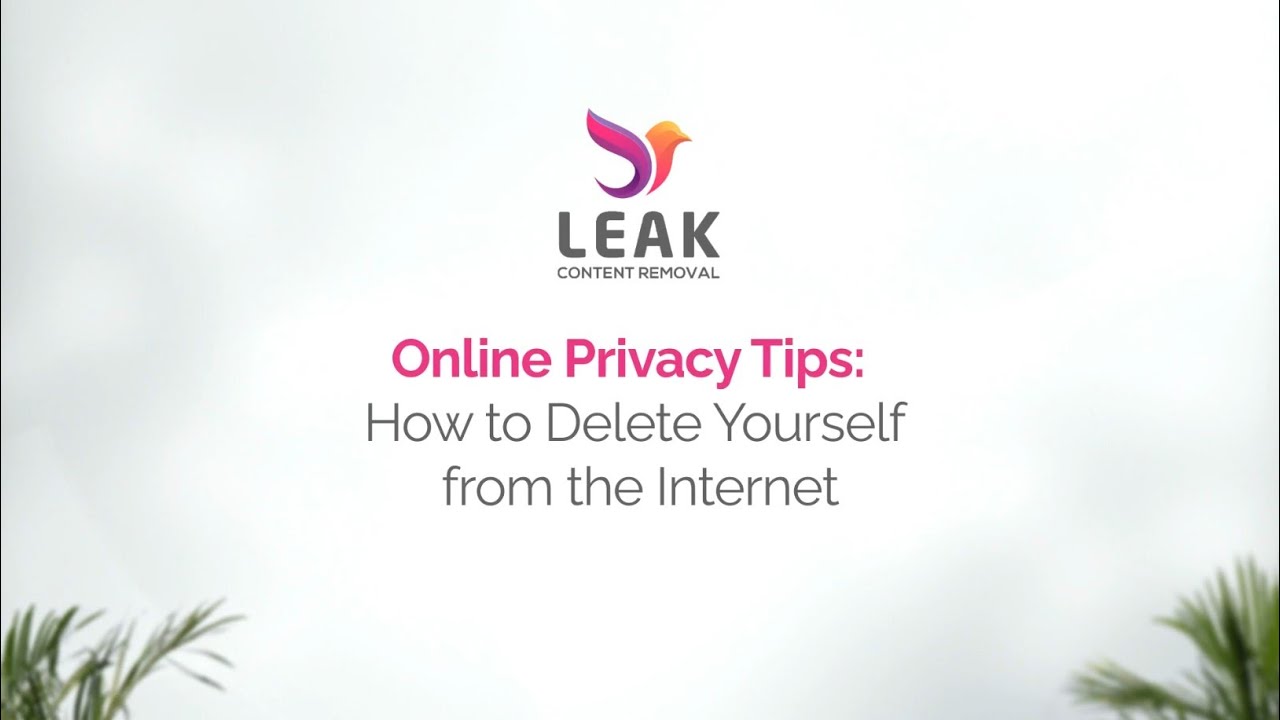 How to Delete Yourself from the Internet - YouTube