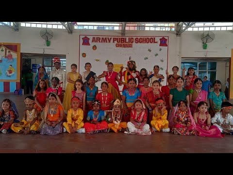 కృష్ణాష్టమి program in APS school - YouTube