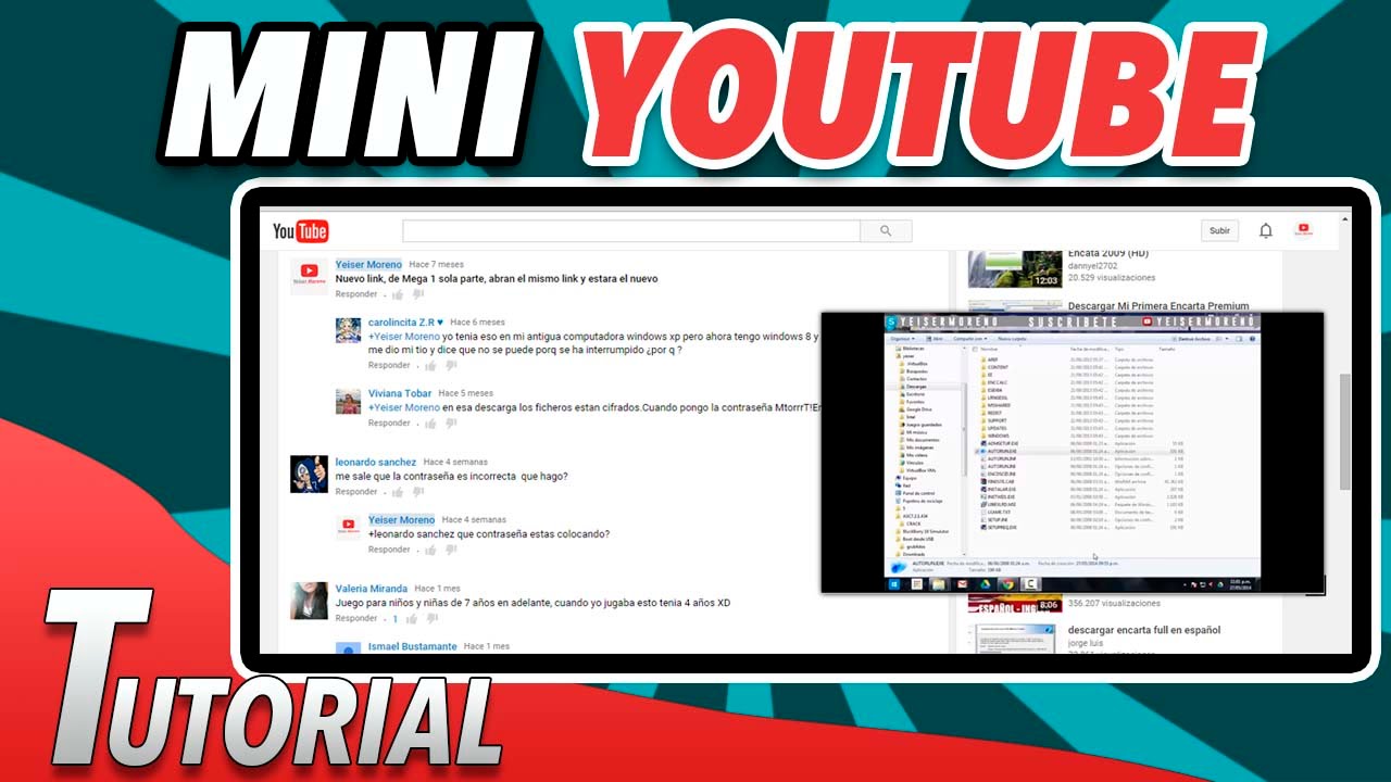 MINI Youtube | Visualiza tus vídeos mientras lees los comentarios ...