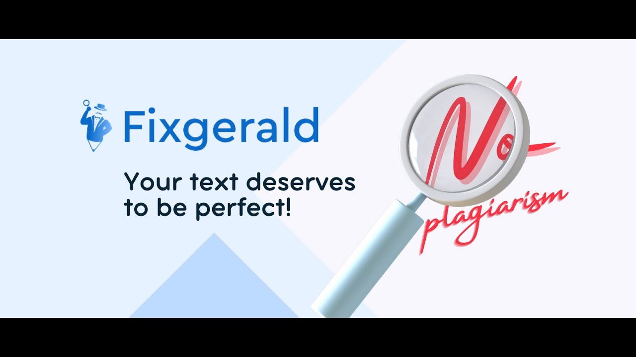 Check Plagiarism with Fixgerald - YouTube