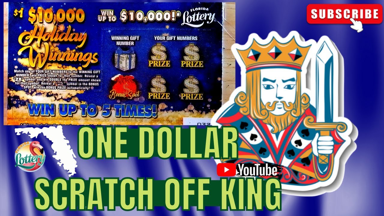 Holiday Winnings | $1 Florida Lottery Scratch off Ticket | One $ Dollar ...