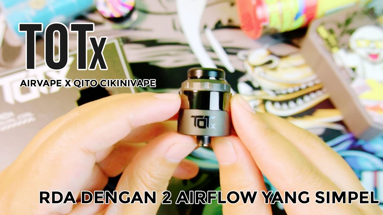 TOTX RDA DUAL COIL 24MM BY AIRVAPE X QITO CIKINIVAPE | ADA YANG MIRIP ...