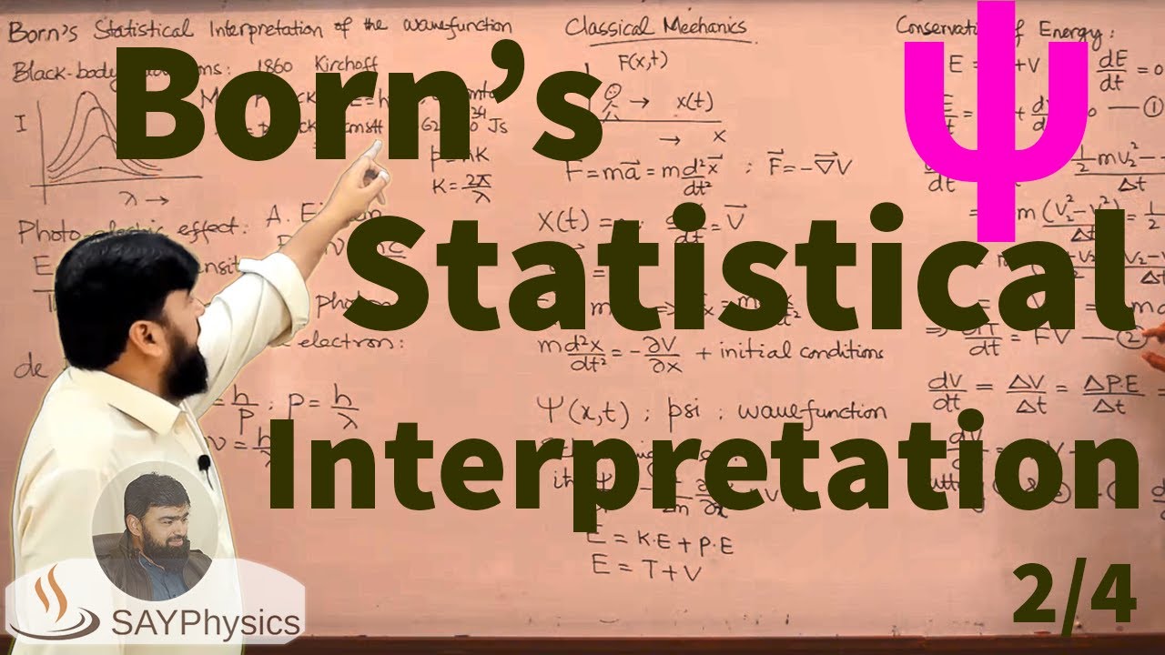 L2.2 Born's statistical interpretation of the wavefunction - YouTube