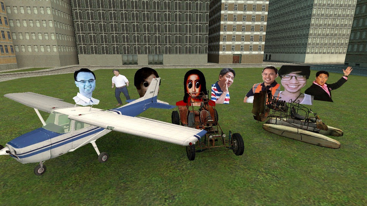 GMOD NextBot Chasing on Land, Sea and Air - YouTube