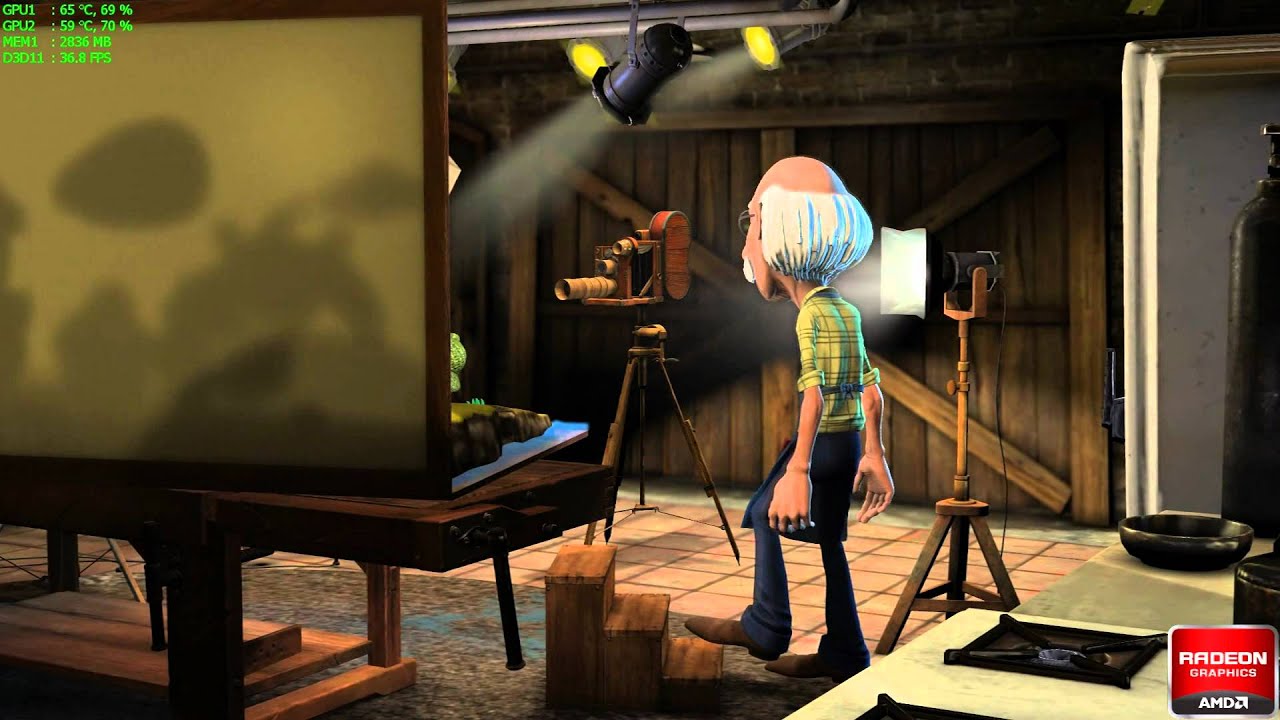 AMD Radeon Leo Technology Demo Benchmark [ 1080p ] CrossFireX HD 6970 ...