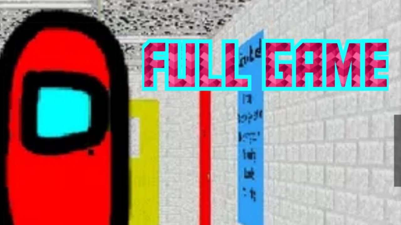 Red's Basics In Among Us (Baldi's Basics Mod) - YouTube