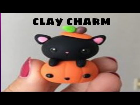 beautiful scary charm with clay clay diy art - YouTube