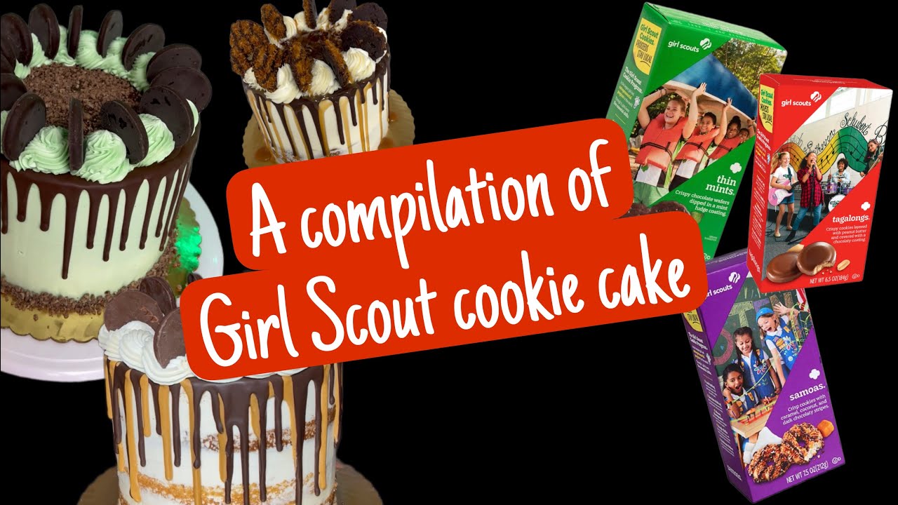 A compilation of the Girl Scout cookies cakes - YouTube