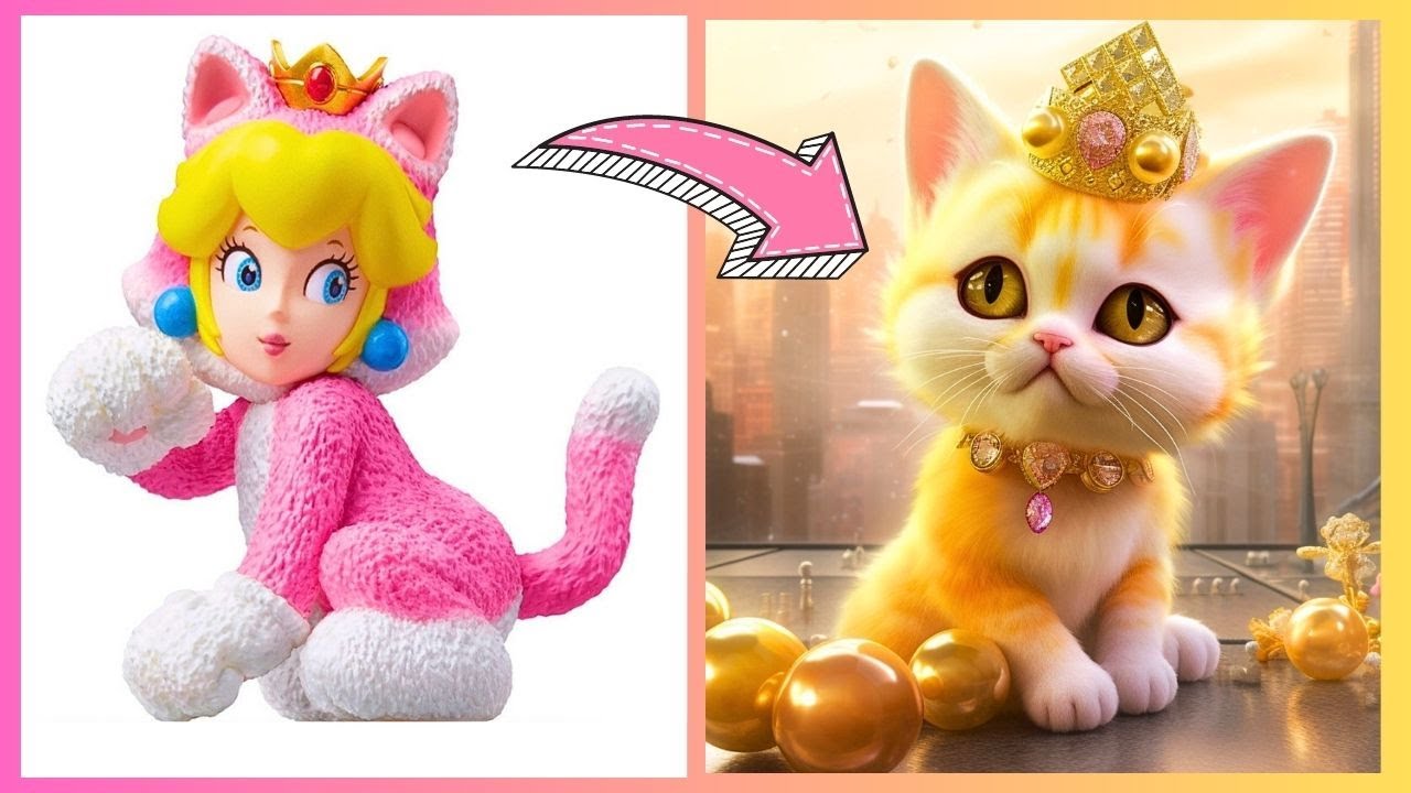 SUPER MARIO BROS Characters as KITTENS - YouTube
