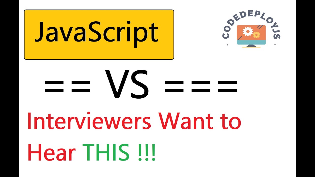 JavaScript | == vs === difference explanation - YouTube