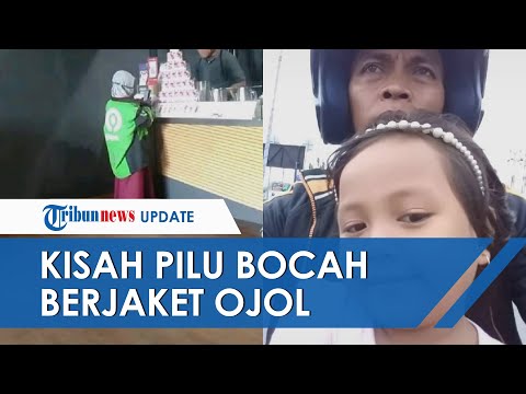 Viral Foto Bocah Berjaket Ojol Ambil Orderan, Ternyata Ada Kisah Pilu di Baliknya