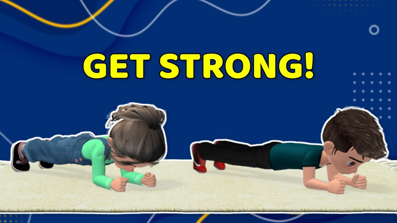 ARMS + LEGS + CORE KIDS EXERCISE: GET STRONG! - YouTube