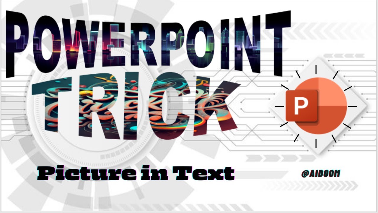 Creative Powerpoint Presentation ideas | Picture in Text effect in MS ...