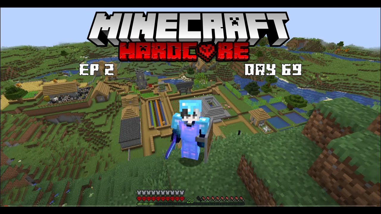 Minecraft Hardcore EP 2 | survived 69 days - YouTube