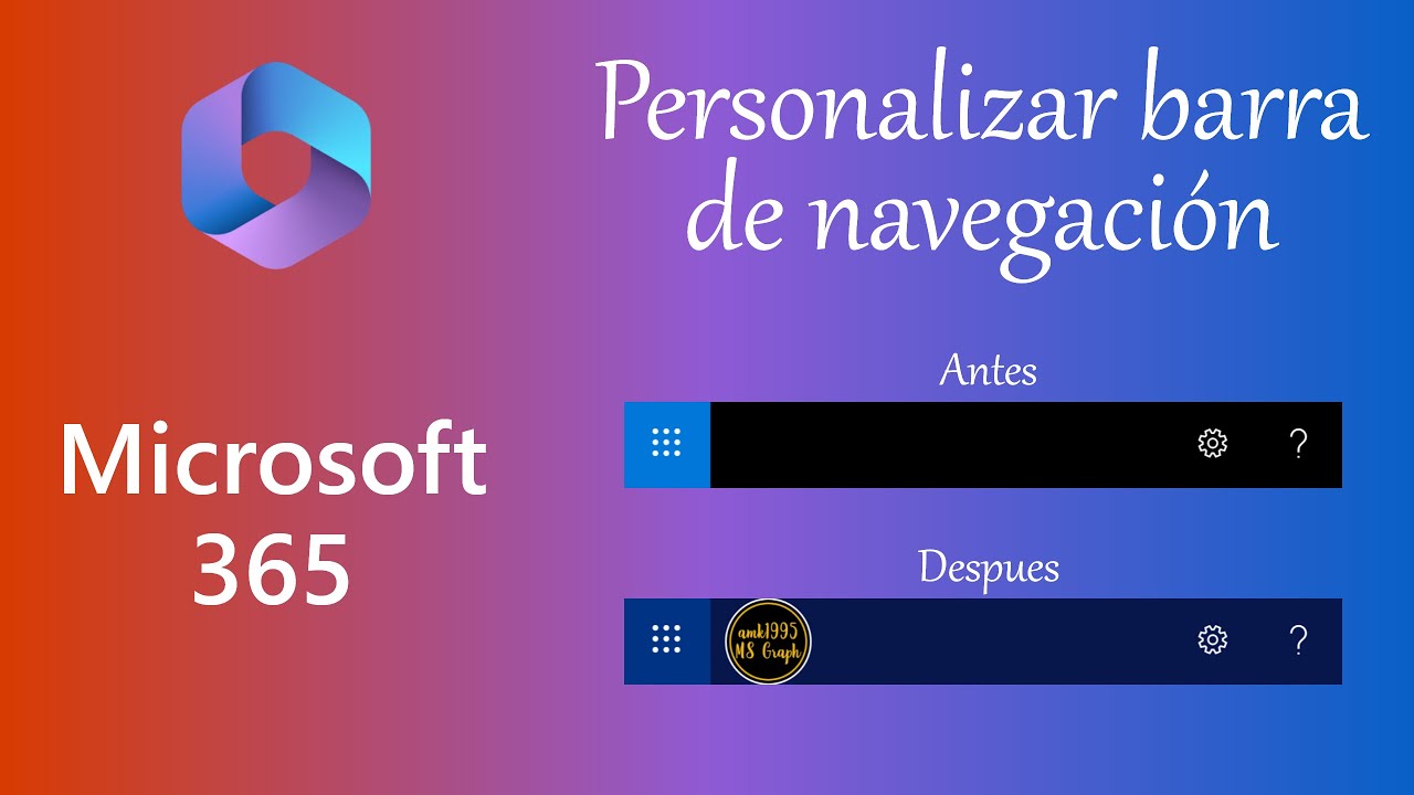Office 365 - Personalizar barra de navegación - YouTube