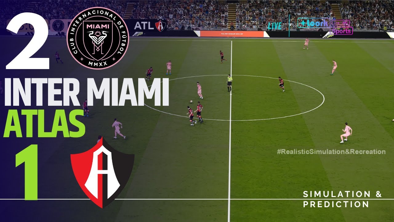 INTER MIAMI 2-1 ATLAS HIGHLIGHTS ⚽ Leagues Cup 2025 Simulación y ...