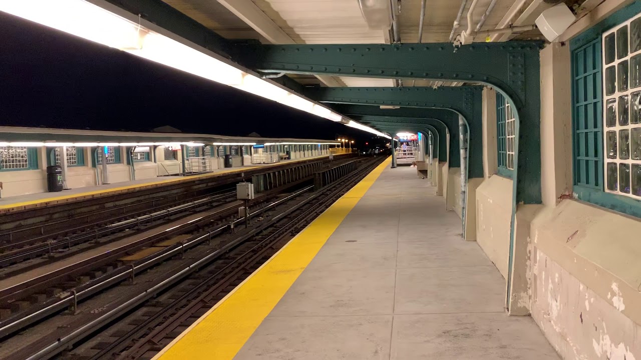 NYC Subway: Nighttime 7 Train Leaves 40th Street - YouTube